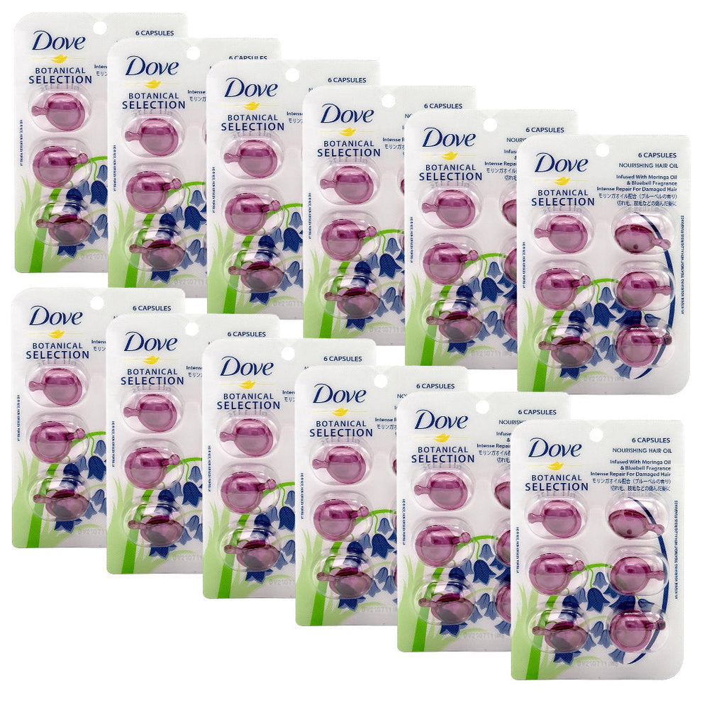 12x Dove Botanical Selection Nourishing Hair Oil Infused With Moringa ...